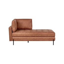 Beliani Chaiselongue REBAIS in Braun/Schwarz - (W) 172 x (H) 85 x (L) 85 cm | Gr.: onesize
