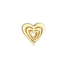 NENALINA Charm 925 Sterling Silber Herz in Gold | Gr.: onesize