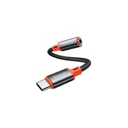 Wisam USB-C auf AUX Miniklinke 3.5mm Audio Adapter, DAC, 0.11m (schwarz) | Gr.: onesize