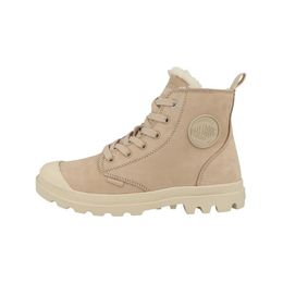 Palladium Schn&uuml;rboots Pampa Hi Zip Wool in beige | Gr.: 36