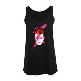 F4NT4STIC Damen Tanktop David Bowie Aladdin Sane Lightning Bolt in schwarz | Gr.: 4XL
