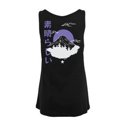 F4NT4STIC Ladies Tanktop Mount Fuji in schwarz | Gr.: 3XL