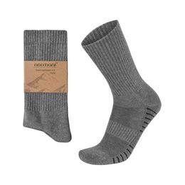 Normani 4 Trekkingwollsocken mit Polstersohle und Komfortbund in Grau | Gr.: 39-42
