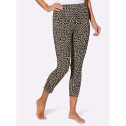 Sieh an! 7/8-Leggings in beige-bedruckt | Gr.: 46