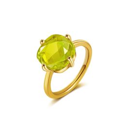 AILORIA &Eacute;GLANTINE Ring Lemon Quarz in gelb | Gr.: 50