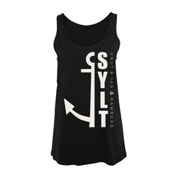 F4NT4STIC Ladies Tanktop Sylt Anker Knut & Jan Hamburg in schwarz | Gr.: 4XL