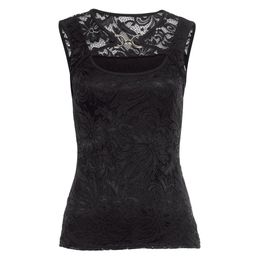 Melrose Spitzentop in schwarz | Gr.: 42