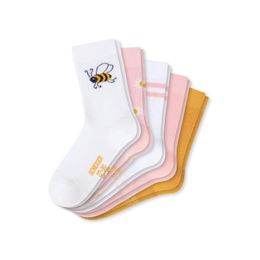 Schiesser Socken 5er Pack in Rosa/Weiß | Gr.: 31-34