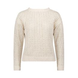 Betty Barclay Grobstrick-Pullover mit Lochmuster in beige | Gr.: 46