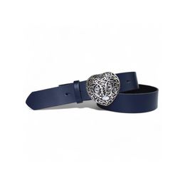 Fronhofer Damen Lederg&uuml;rtel Strass in Marine | Gr.: 105 cm