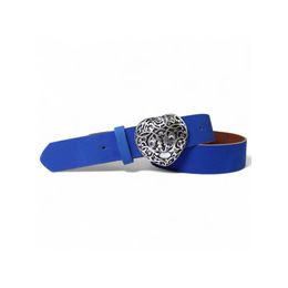 Fronhofer Damen Lederg&uuml;rtel Strass in Kobalt | Gr.: 100 cm