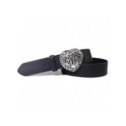 Fronhofer Damen Lederg&uuml;rtel Strass in Schwarz | Gr.: 100 cm
