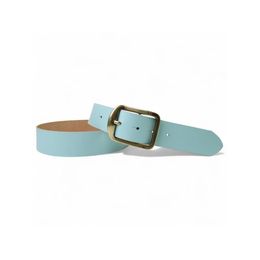 Fronhofer Lederg&uuml;rtel Messing in Aqua | Gr.: 120 cm