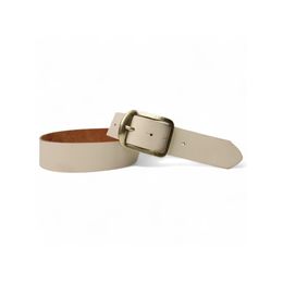 Fronhofer Lederg&uuml;rtel Messing in Creme | Gr.: 100 cm