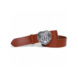 Fronhofer Damen Lederg&uuml;rtel Strass in Cognac | Gr.: 100 cm