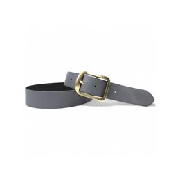 Fronhofer Lederg&uuml;rtel Messing in Grau | Gr.: 110 cm
