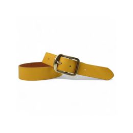 Fronhofer Lederg&uuml;rtel Messing in Curry | Gr.: 120 cm