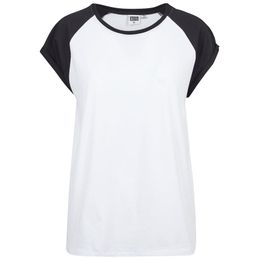 Urban Classics T-Shirts in white/black | Gr.: S