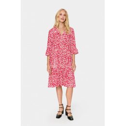 Saint Tropez Kleid EdaSZ Casual fit in Crimson Leopard | Gr.: S