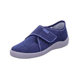 Fischer Markenschuh Hausschuhe Tim in jeansblau | Gr.: 40