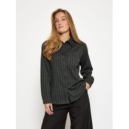Sel by peppercorn Peppercorn Hemd / Shirt in Dark Grey Melange | Gr.: 40