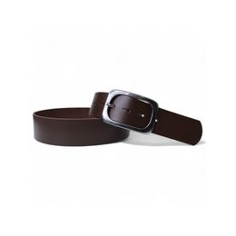 Fronhofer Damen Lederg&uuml;rtel Schwarz in Dunkelbraun | Gr.: 110 cm