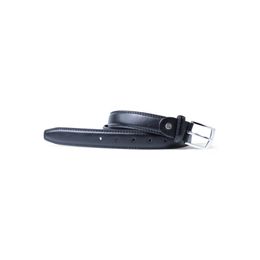 Fronhofer Kunstlederg&uuml;rtel Silber in Schwarz | Gr.: 105 cm