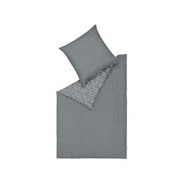 Esprit Winter Bettw&auml;sche FLANELL in Grau | Gr.: 155x220-cm-40x80-cm