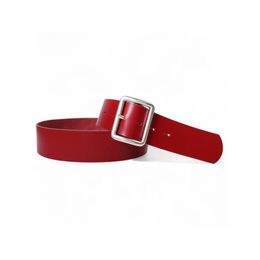 Fronhofer Damen Lederg&uuml;rtel Rechteck in Rot | Gr.: 90 cm