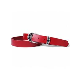 Fronhofer Damen Lederg&uuml;rtel in Rot | Gr.: 110 cm