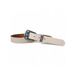 Fronhofer Damen Lederg&uuml;rtel in Creme | Gr.: 95 cm