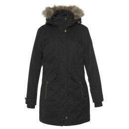 Polarino Funktionsparka in schwarz (Outdoorjacke) | Gr.: 36