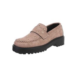 Ital-Design Halbschuh in Hellbraun | Gr.: 40
