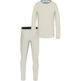 Normani Outdoor Sports Kinder Merino Thermo Unterw&auml;sche in Wollwei&szlig; | Gr.: 110/116