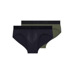 HOM Mini Slip / Unterhose Supersoft in Schwarz / gr&uuml;n | Gr.: XL