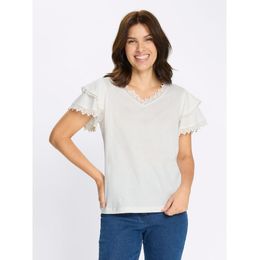 Sieh an! V-Shirt in ecru | Gr.: 54