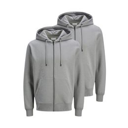 Jack & Jones Jack & Jones Sweatjacke / Hoodie Star in Ultimate grey | Gr.: XXL