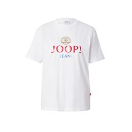 JOOP! Jeans Shirt 'Temari' Damen Gr&ouml;&szlig;e L blau / umbra / rot / wei&szlig;