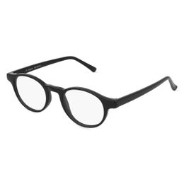 Fielmann MC 616 CL MADDOX Brille Unisex | Fassung: Vollrand, Panto, Schwarz Gl&auml;nzend