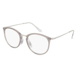 Ray-Ban RX7140 Brille Unisex | Fassung: Vollrand, Panto, Grau Transparent