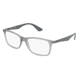 Ray-Ban RX7047 Brille Herren | Fassung: Vollrand, Quadratisch, Grau Transparent