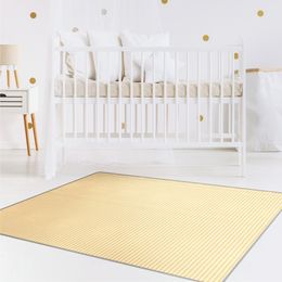 Teppich No.YK46 Streifen Gelb Beige