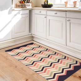 Teppich Puder Chevron mit eckigen Balken