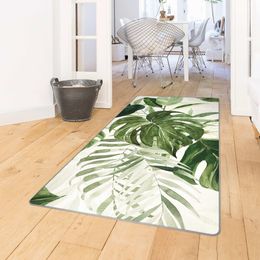 Teppich Aquarell Tropisches Arrangement mit Monstera
