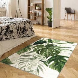 Teppich Aquarell Tropisches Arrangement mit Monstera