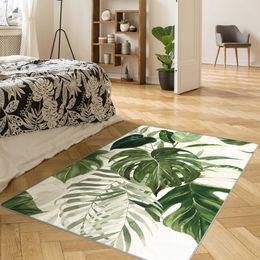 Teppich Aquarell Tropisches Arrangement mit Monstera