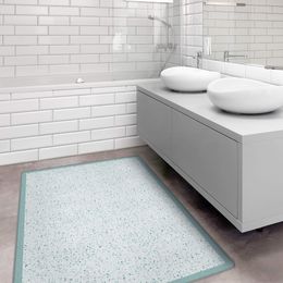 Teppich Detailliertes Terrazzo Muster Genua mit Rahmen