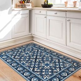 Teppich Orientalisches Persermuster Tiefblau