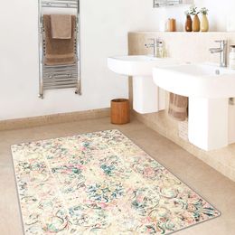 Teppich Skandinavisches Bohomuster Rosa Vintage