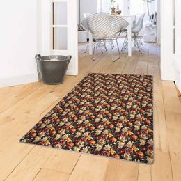 Teppich Opulent Barockes Blumenbouquet